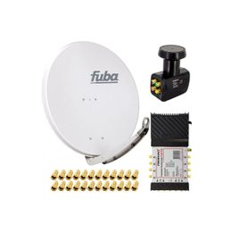 PremiumX Satelliten-Komplettanlage Fuba DAA 850 G 5/8 Multiswitch LNB F-Stecker SAT-Antenne