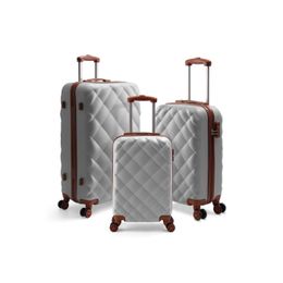 HOMELUX Trolleyset Kofferset 3 Teilig Hartschale Reisekoffer ABS
