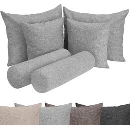 Selfitex Sofakissen Großes 6-teiliges Boxspringbett Kissen Set