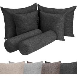 Selfitex Sofakissen Großes 6-teiliges Boxspringbett Kissen Set