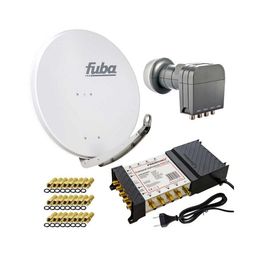 FUBA FUBA DAA 850 G Sat Anlage Alu Quattro LNB 5/8 Multiswitch F-Stecker SAT-Antenne