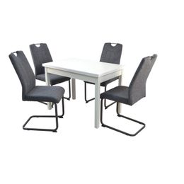 moebel-direkt-online Essgruppe Tischgruppe 5teilig bestehend aus einen Esstisch und 4 Stühlen