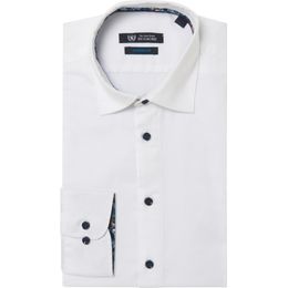 DUNMORE Business-Hemd, Modern Fit, Kentkragen, für Herren, weiß, 42
