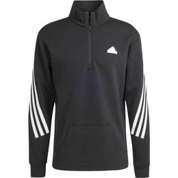 Adidas Sweatshirt, Marken-Design, Kängurutasche, für Herren, schwarz, L