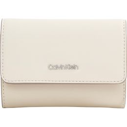 Calvin Klein Brieftasche, Emblem, uni, für Damen, beige