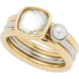 Jewels By Leonardo Damen Ring "Cuscino 021619", Edelstahl, gold