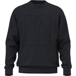 JOOP! Sweatshirt, Jersey, große Logo-Applikation, für Herren, blau, L