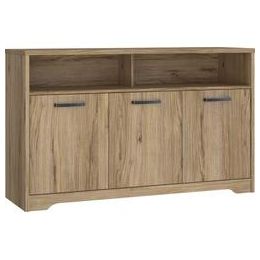 Sideboard FORTE Sideboards Gr. B/H/T: 139,2cm x 85,2cm x 42cm, braun (catania eiche)