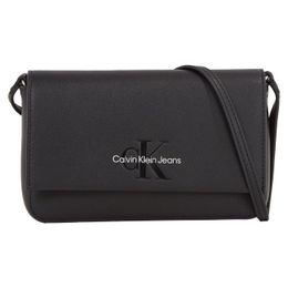 Calvin Klein Jeans Geldbörse SCULPTED WALLET PH CB19 MONO, Mini Bag mit großflächigem Logoschriftzug, schwarz