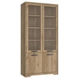 Highboard FORTE Sideboards Gr. B/H/T: 94,5cm x 192,4cm x 42cm, braun (catania eiche)