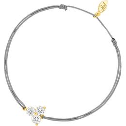 Leaf Damen Armband, 925er Silber/Textil, gold, 99