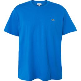 Lacoste T-Shirt, Regular-Fit, Logo-Stickerei, für Herren, blau, 5