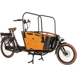 VOGUE BIKE E-Bike Carry 2, 8 Gang Shimano Nexus Schaltwerk, Nabenschaltung, Mittelmotor, 468 Wh Akku, Pedelec, schwarz