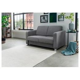 Schlafsofa Inosign "Mia" Sofas Gr. B/H/T: 159cm x 88cm x 87cm, Struktur, grau