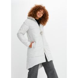 bonprix Parka, grau, Gr.52, attraktiver Parka mit Applikation
