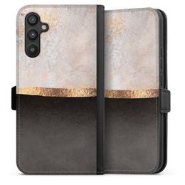 DeinDesign Handyhülle Abstrakt Black & White Trends Concrete Sky, Samsung Galaxy A34 5G Hülle Handy Flip Case Wallet Cover, schwarz