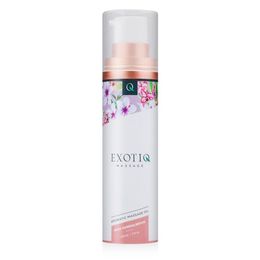 Exotiq Gleit- & Massageöl Rich Sandalwood (Sandelholz), Flasche mit 100ml, 1-tlg., köstlich duftendes Massageöl - seidig-weich & pflegend