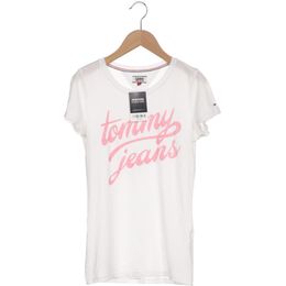 Tommy Jeans Damen T-Shirt, weiß, Gr. 34