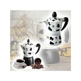 Meditrade GmbH Moka kaffeemaschine 1 tasse aluminium kuh mukka espresso kaffeemaschine