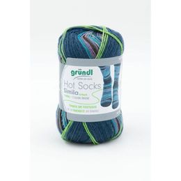 gründl Sockenwolle Hot Socks Simila 100 g blau-jeansblau-grau-flieder-braun Sockenwolle - Gründl