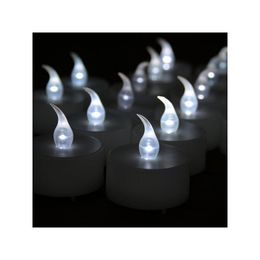 Eclairage Design - 24 weißer geführter Kerzen-Flammen-Effekt