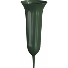 Grabvase ø 11,5 cm dunkelgrün Kunststofftöpfe - Geli