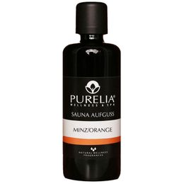 Purelia - Saunaaufguss Konzentrat Minz-Orange 100 ml natürlicher Sauna-aufguss - reine ätherische Öle