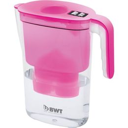 BWT Tischwasserfilter Vida inkl 1 Filterkartusche Pink - entfernt Kalk - mineralisiert mit Magnesium