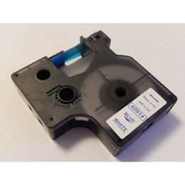Schriftband-Kassette kompatibel mit Dymo LabelWriter Duo, Duo 400, Duo 450 Etiketten-Drucker 9mm Blau auf Weiß - vhbw