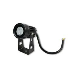 Meditrade GmbH Led-spotlight 3,5W schwarz ES38 verstellbare halterung outdoor kalt warm licht grün IP65 Grün - Grün