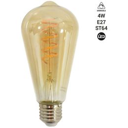 Retro LED-Lampe ST64 4W Vintage Edison E27 Dimmbar
