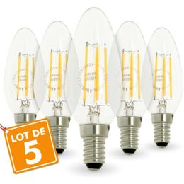 Set mit 5 LED-Glühbirnen 4W Äq. 40W E14 Basis