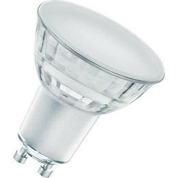 Osram - Superstar dimmbare LED-Lampe mit besonders hoher Farbwiedergabe (CRI90) für GU10-Sockel, klares Glas ,Warmweiß (2700K), 575 Lumen, Ersatz für