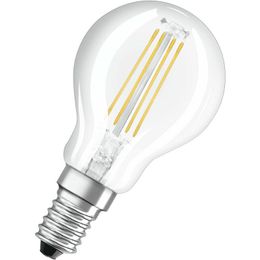 Osram Superstar dimmbare LED-Lampe mit besonders hoher Farbwiedergabe (CRI90) für E14-Sockel, Filament-Optik ,Kaltweiß (4000K), 470 Lumen, Ersatz für
