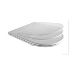 CAESAROO Toilettensitze Duroplastischer mit Soft Close Serie Comoda Glänzendes Weiß