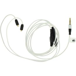 vhbw - Audio aux Kabel kompatibel mit Sony HA-FX850, XBA-A2, XBA-A3, XBA-H2, XBA-H3 Kopfhörer - Audiokabel 3,5 mm Klinkenstecker, 120 cm, Silber