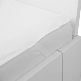 Bestlivings Wasserdichte Matratzenschonauflage in weiß, Frotte Matratzenschutz, Inkontinenz- Fixspannauflage - 180 x 200 cm - Weiß