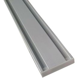 Bestlivings Vorhangschiene silber aus Aluminium, alle Längen bis 480cm möglich, Flache Gardinenschiene ( 7mm ), 1- / 2-/ 3- /4-läufig inkl. Vorhanggleiter