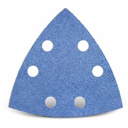 Blue Klett-Schleifblätter, 93 mm, 6-Loch, f. Deltaschleifer, Zirkonkorund (25 Stk.) K60 - Menzer