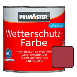 Primaster Holzschutzlasur Primaster Wetterschutzfarbe 750 ml schwedenrot