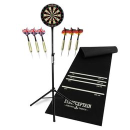 Stagecaptain Dartscheibe DBS-1715 BullsEye Pro Komplett Set