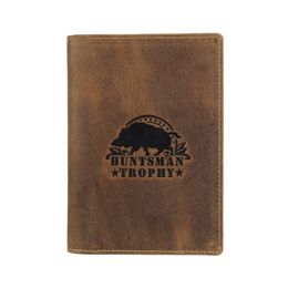 Green Burry Greenburry Organisationsmappe Vintage Huntsman Trophy Leder Dokumentenmappe Jagdschein Etui 328B