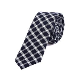 DonDon Krawatte Herren Krawatte 6 cm mit Karos oder Streifen (Packung
