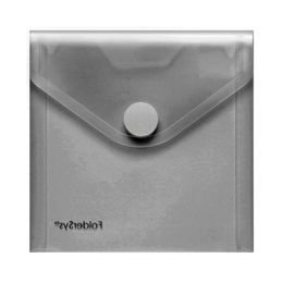 Foldersys Präsentationsordner Foldersys CD-/Booklet-Umschlag Klettverschluss PP farblos transparent