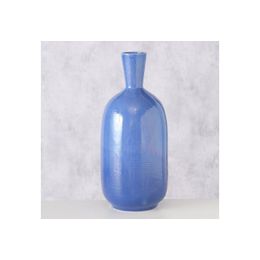 Boltze Dekovase "Elikia" aus Keramik in blau H37cm