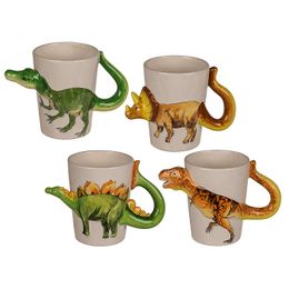 Out of the Blue Tasse Dinosaurier Tassen 4er Set Dino Becher sortiert