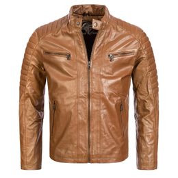 Rock Creek Lederjacke Regular Fit