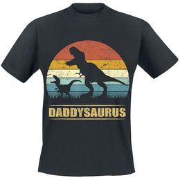 Familie & Freunde Daddysaurus 3 T-Shirt schwarz in 3XL