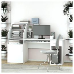 VICCO Computertisch Schreibtisch Arbeitstisch EDWIN Weiß