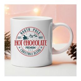 Primawela Tasse Tasse Advent Weihnachten North Pole Kaffeetasse Weihnachtsmotiv